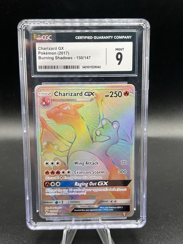 CHARIZARD GX Burning Shadows Holo Rainbow #150 CGC 9 Pokemon | eBay