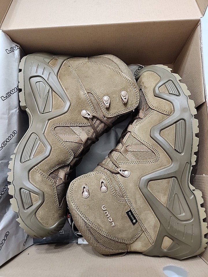NEW 10 REG MEN'S LOWA ZEPHYR GTX MID TF BOOTS GORE-TEX COYOTE OP 310537 ...