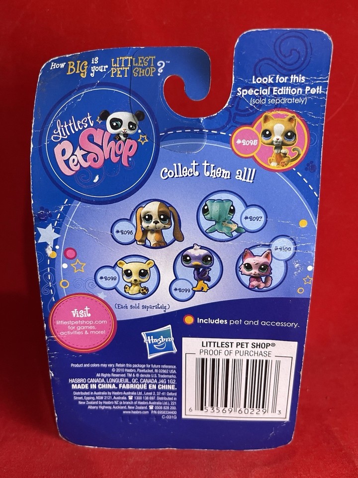 Littlest Pet Shop 2096 LPS Authentic Neapolitan Basset Hound Pink White ...