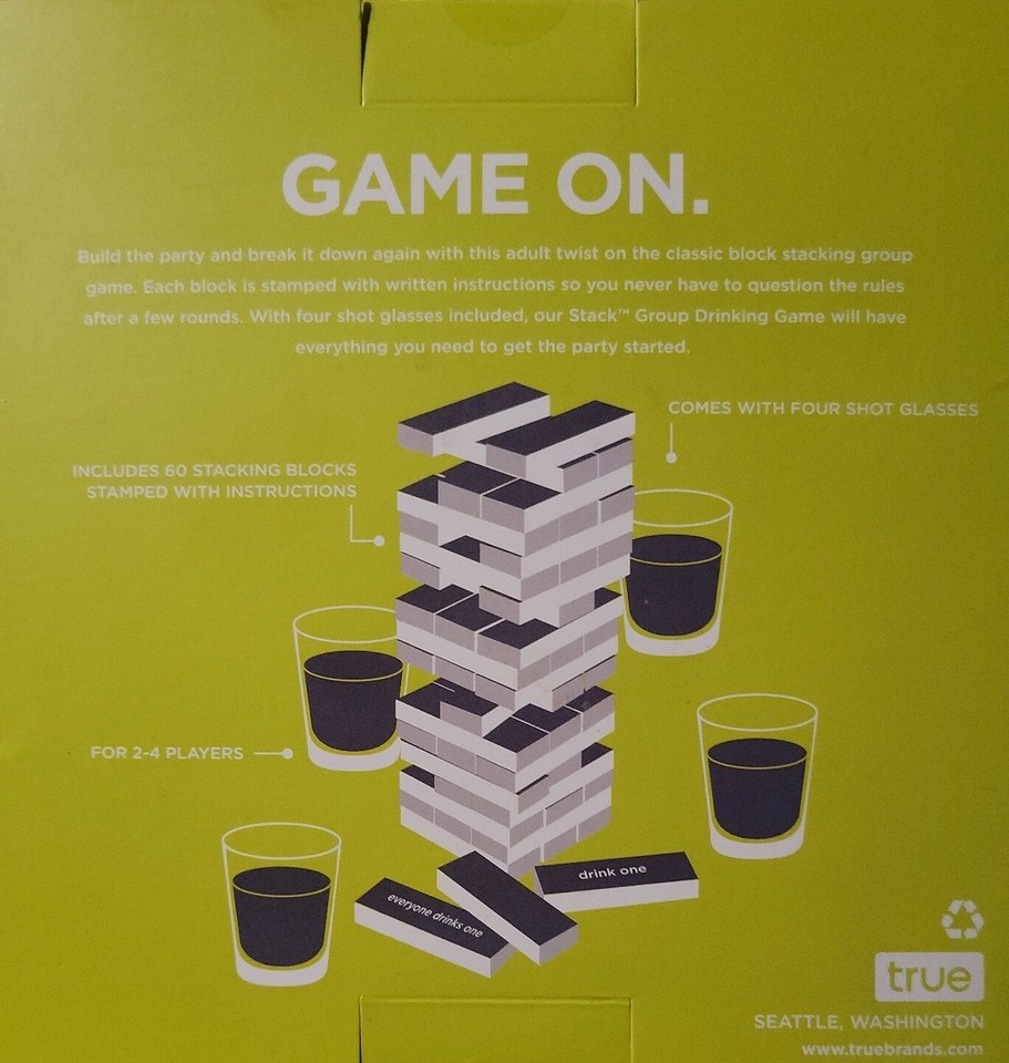 True Stack: Group Drinking Game | eBay