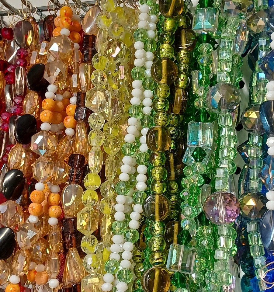 15x Glass bead strands beading lots jewelry making lot Crystal beads ...