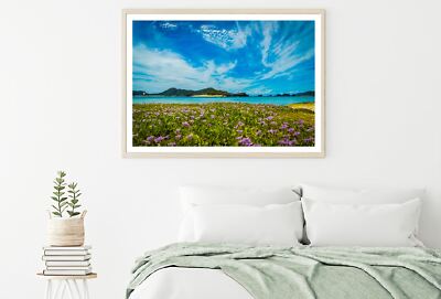Flower Field Zamami Island View Print Premium Poster High Quality ...
