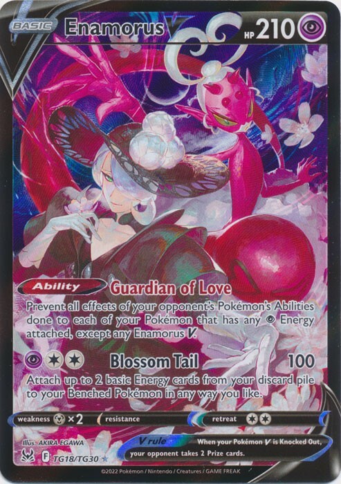 Holo Enamorus V TG18/TG30 Ultra Rare Lost Origin Pokemon TCG | eBay