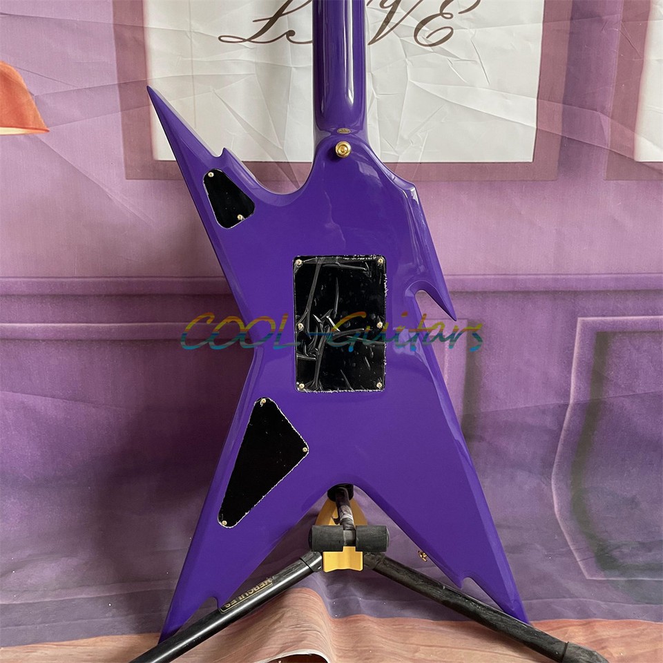 DCR Dimebag Dime Razorback Electric Guitar Blacktooth Purple Flamed ...