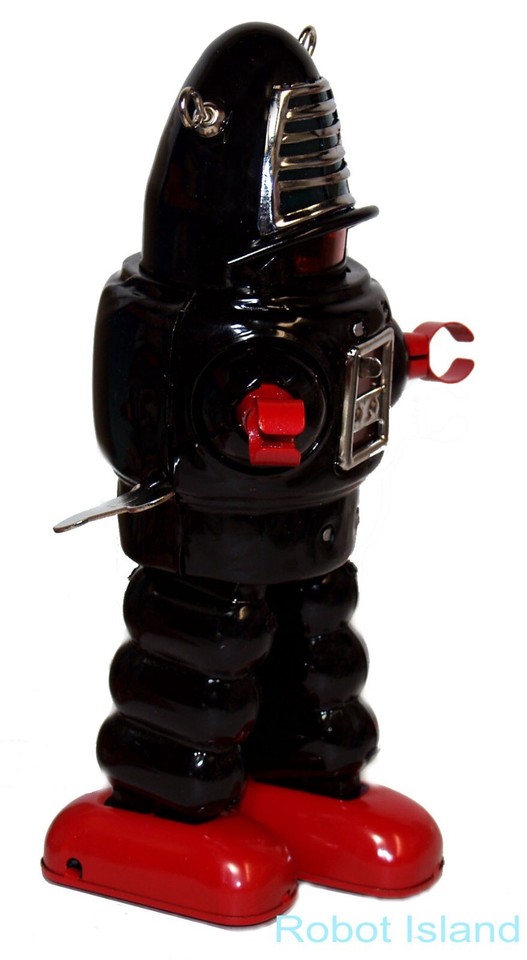 PLANET ROBOT TIN WIND UP ROBBY THE ROBOT BLACK FORBIDDEN PLANET SPACE ...