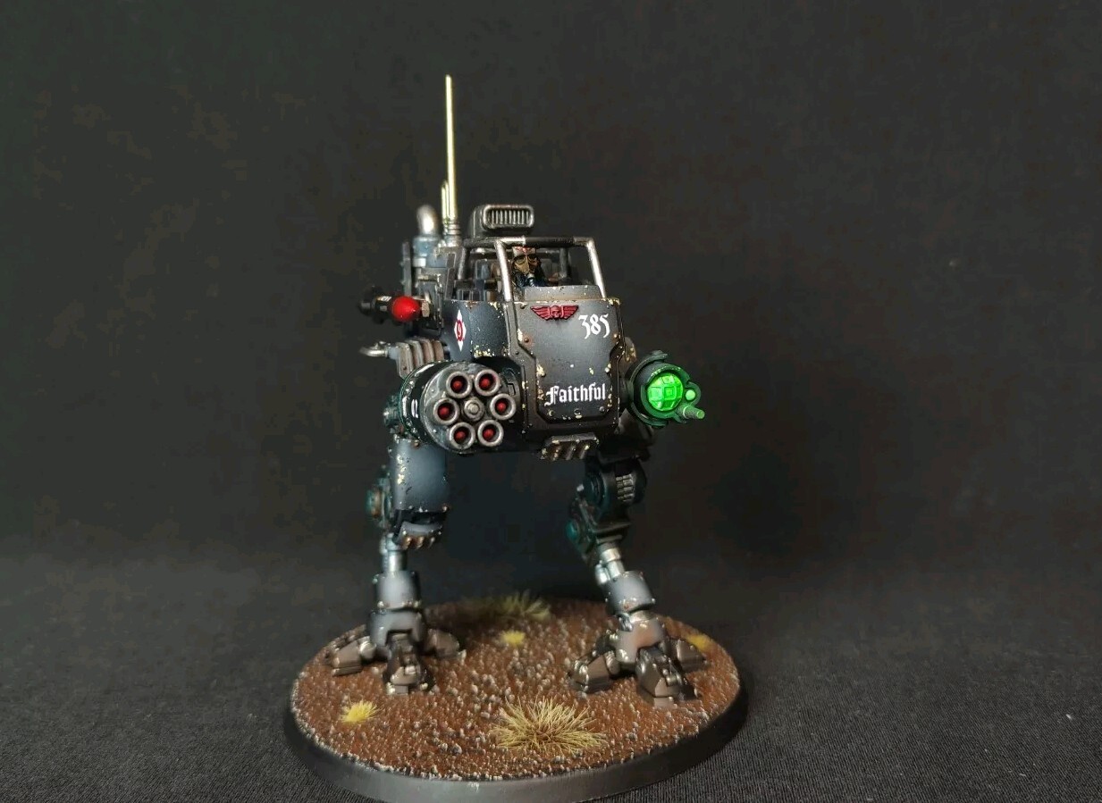 Warhammer 40k commission painted Militarum Krieg Sentinel weapon on ...