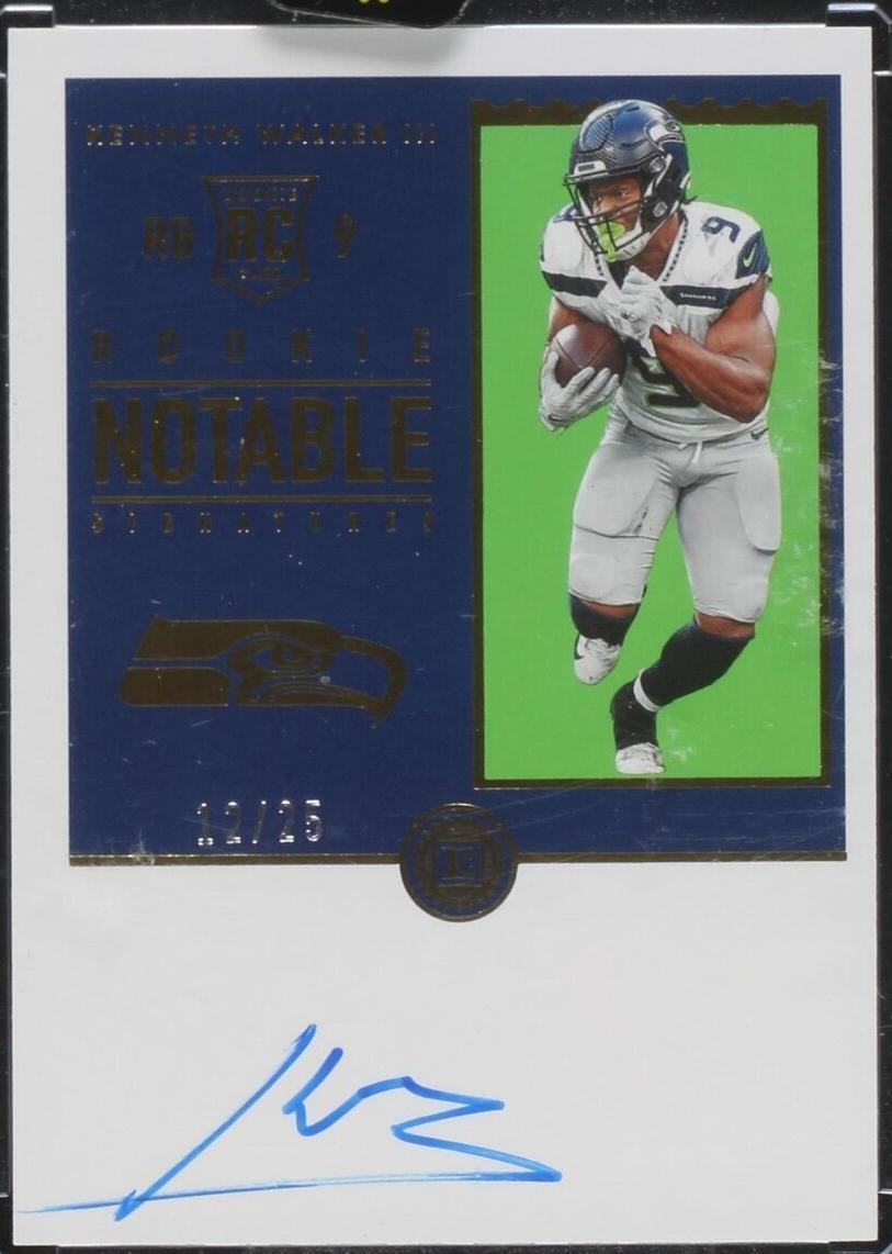 2022 Panini Encased - Rookie Notable Signatures Kenneth Walker III #RNS ...