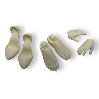 Bjd Ball Jointed Doll Partaxonly Feet Hands Heels Unfinished Skintone ...