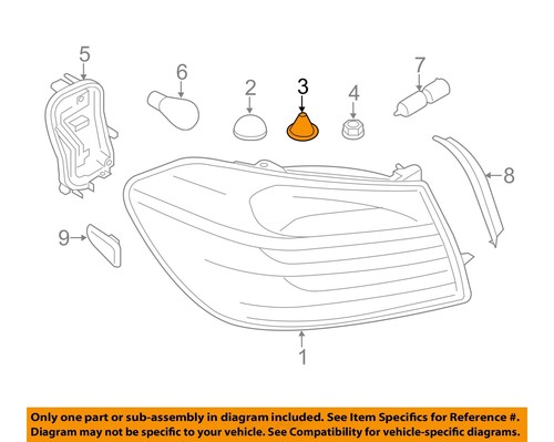 BMW OEM 12-16 328i Rear Lamps-Tail Lamp Coupling 07147306640 | eBay