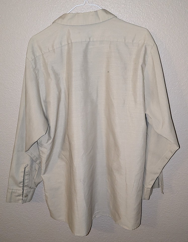 Red Kap Button Up Work Shirt Made In USA - Men's L | eBay