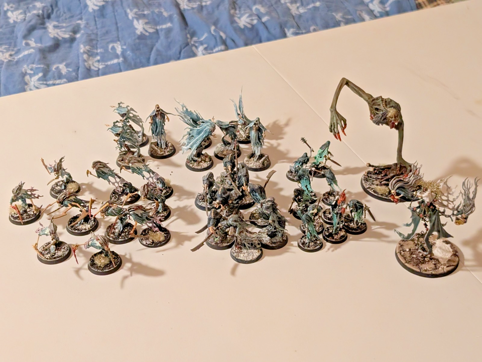 Warhammer Age of Sigmar Nighthaunt Army Lot Painted Mourngul wargame ...