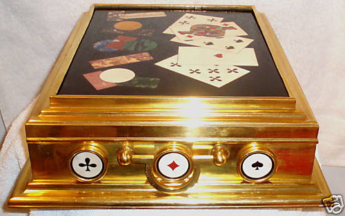 MAGNIFICENT UNIQUE 1900 FRENCH DORE BRONZE MARBLE POKER CHIPS BOX | eBay UK