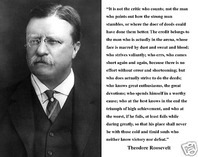 President Theodore Teddy Roosevelt " critic" Quote 8 x 10 Photo Picture ...
