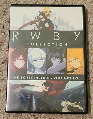 RWBY Collection Vol 1-3 DVD 3 Disc set DVD | eBay