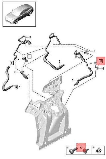 Genuine PORSCHE 911 Carrera Cayenne Hexagon Socket Flat Head Bolt ...