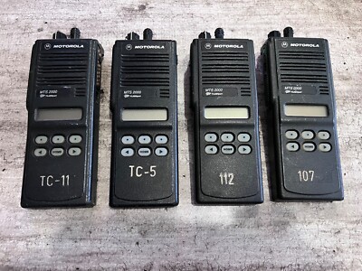 Lot of 4 Used Motorola MTS2000 UHF Portable Radio No Battery A3 | eBay