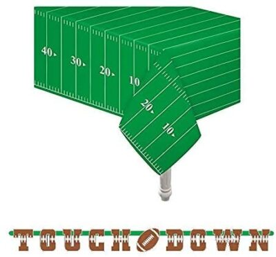 Pack of 3 Game Day Football Touchdown Tablecover 54"x108" by Oojami | eBay