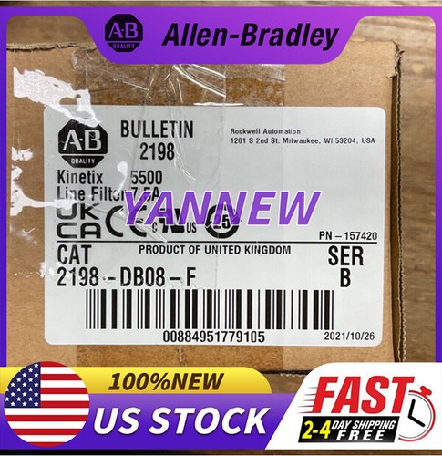 New Factory Sealed AB 2198-DB08-F Kinetix 5500 8A Line Filter Free Shipping | eBay