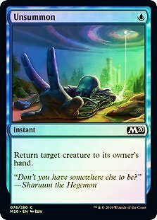Unsummon FOIL Core Set 2020 / M20 MINT Blue Common MAGIC GATHERING CARD ...