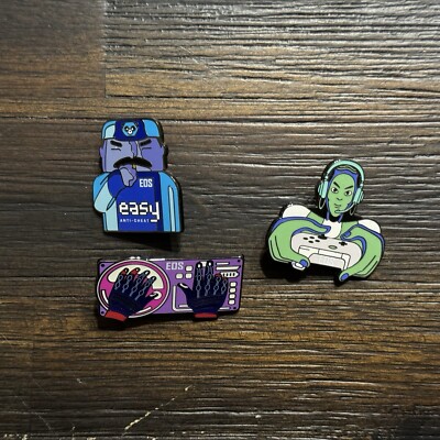 Fortnite Epic Games Online Services Employee Pins - Set Of 3 - Open | eBay