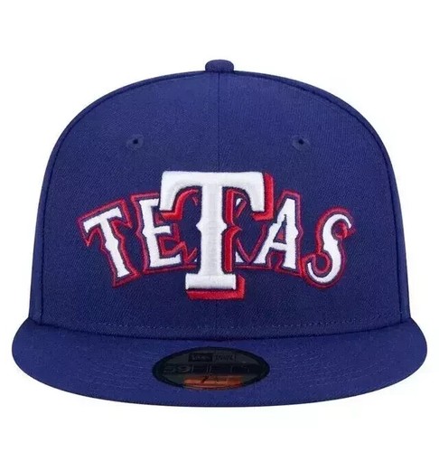 New Texas Rangers TETAS Overlap Era 59FIFTY Fitted Hat Royal Collector ...