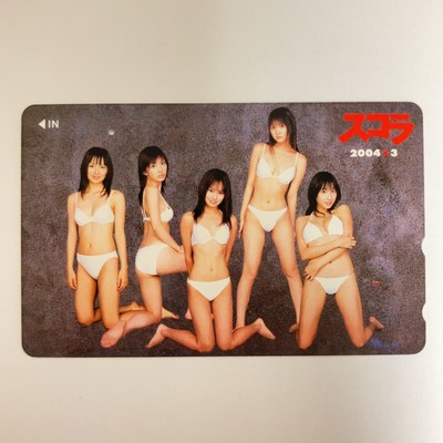 Japan IDOL Phone Card 2004 scora Rare Teleca vintage set sexy bikini ...