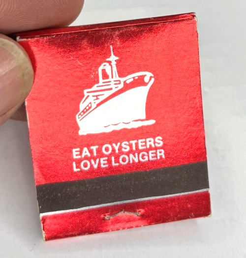 VTG! Captain Benny's Half Shell Oyster Bar Matchbook! Houston Texas ...