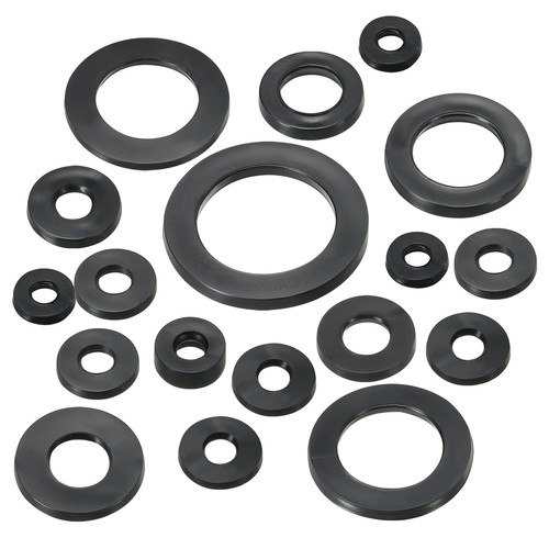 12pcs M8 Rubber Flat Washer 8mm ID 18mm OD 1.5mm Thick Sealing Spacer ...