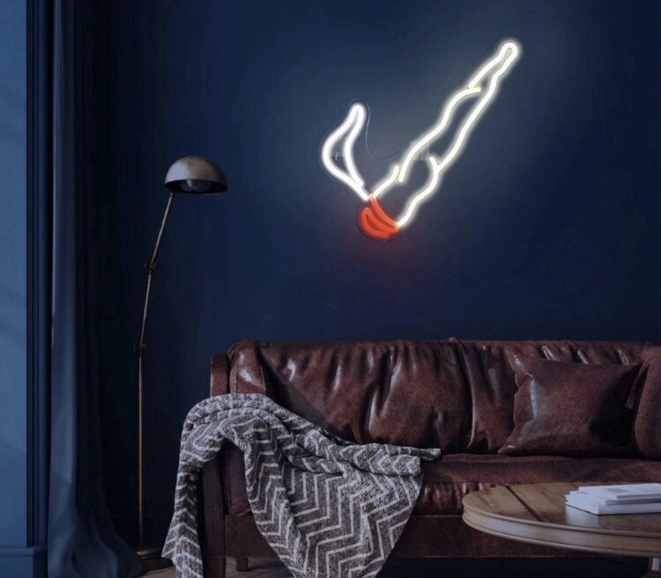Smoking Joint Blunt Cigar LED Neon Sign Light Smoke Shop Bar Store ...