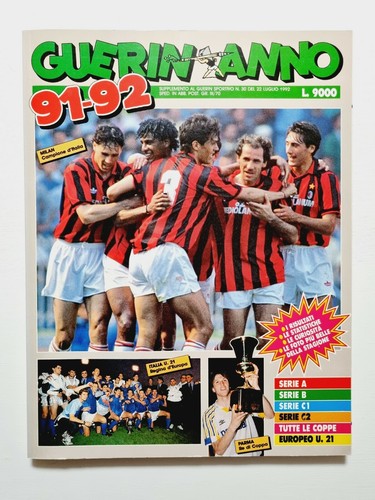 Guerin Sporty Year 1991-1992 91-92 Milan Shield Parma Italy Under 21 ...