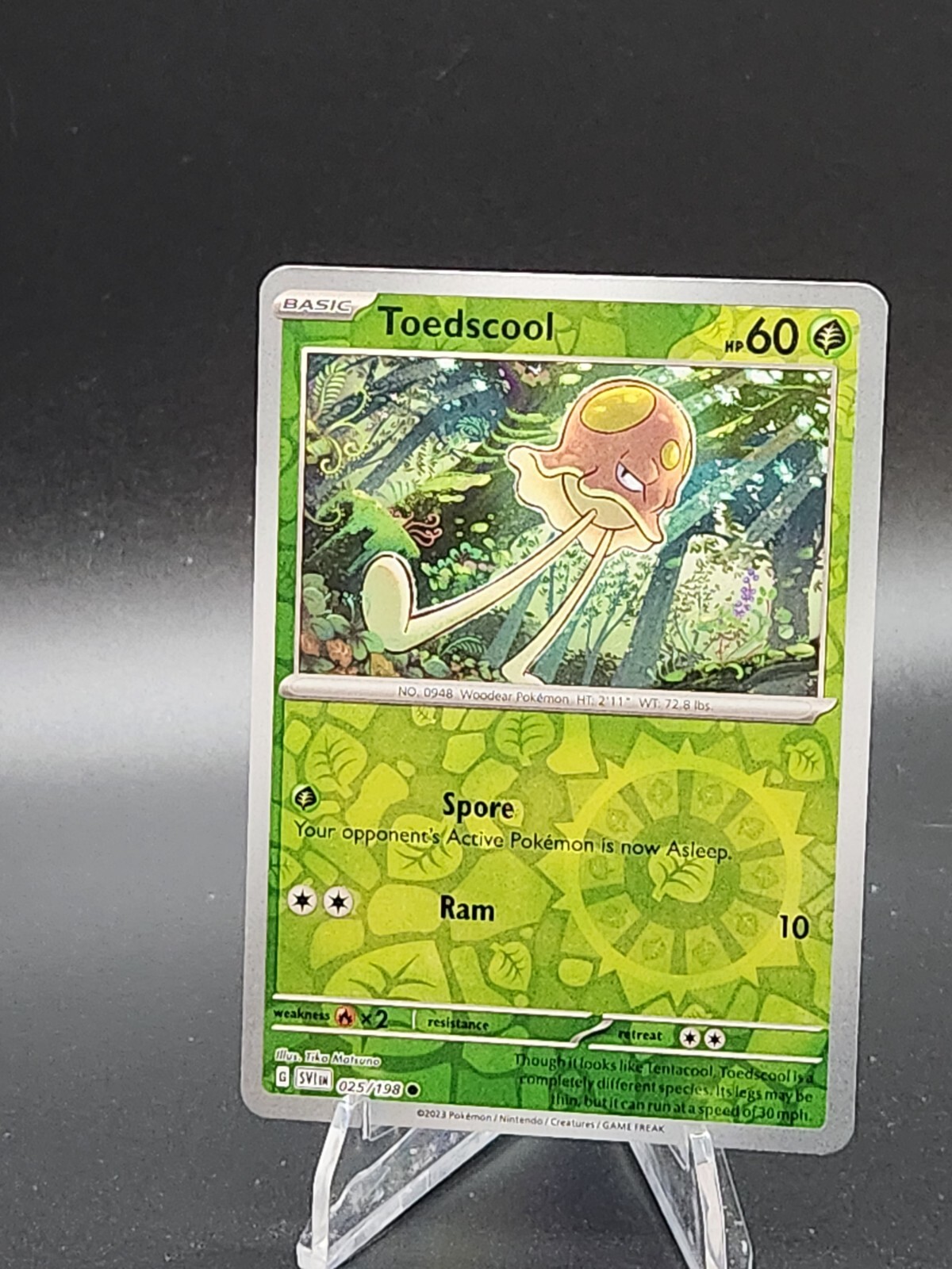 Pokemon Toedscool - 25/198 - Reverse Holo - Scarlet & Violet sv1en | eBay