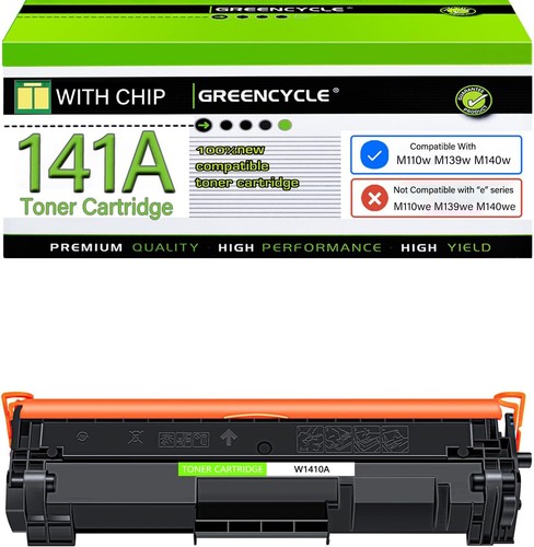 1PK 141A Black Toner Cartridge with Chip Work with HP LaserJet MFP ...