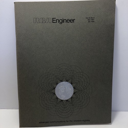 RCA Engineer Technical Magazine Vol 23No 4 1977-78 Advanced Communications 1980s | eBay
