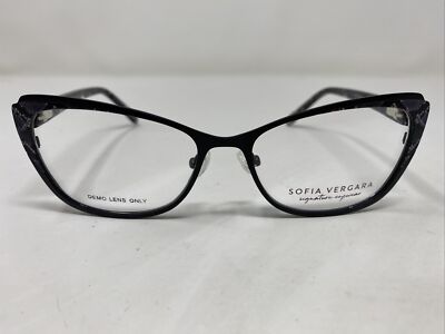 Sofia Vergara TATIANA BLK 51-16-140 Black Full Rim Metal Eyeglasses ...