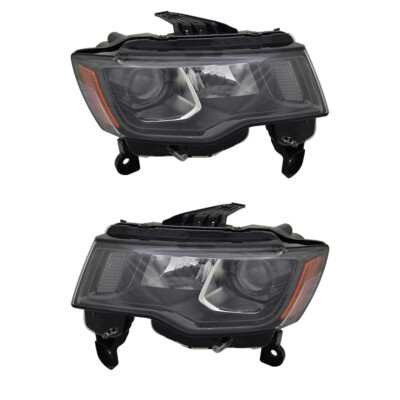 PAIR OF HEADLIGHTS FITS JEEP GRAND CHEROKEE TRACKHAWK 2021 BY NUMBER ...