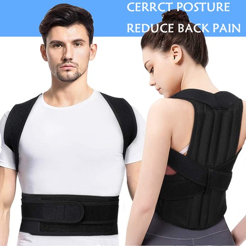 Medical Posture Corrector Back Slouch Support Brace Shoulder Belt For ...