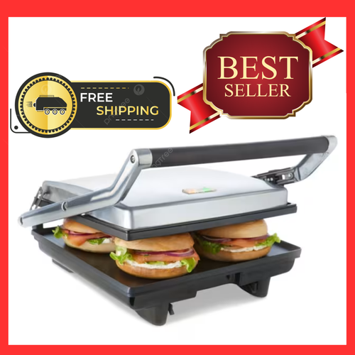 4 Slice Sandwich Maker Press Large Grill Non Stick Electric Jaffle ...