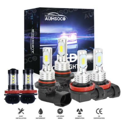 For Chrysler Pacifica 2017 2018 LED Headlight Hi/Low Beam Fog Light ...