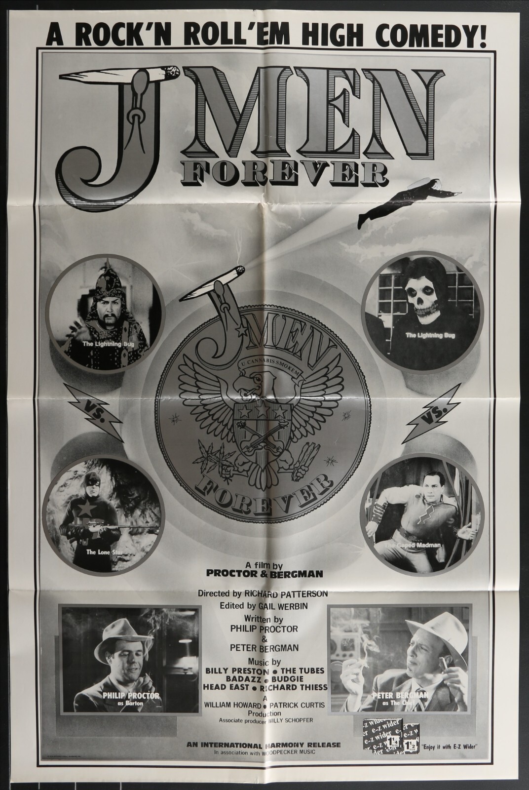 Firesign Theater Pot Humor J MEN FOREVER Orig 1979 MOVIE POSTER ONE ...