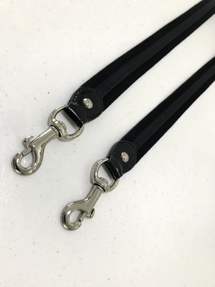 Coach Replacement Strap Black Canvas & Patent Leather Silver Tone Metal ...