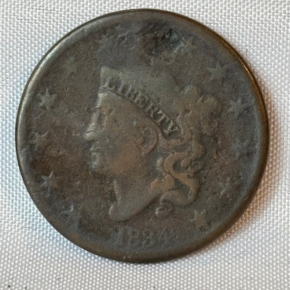 1864 2 Cents Piece With 1834 & 1846 Large Cents | eBay