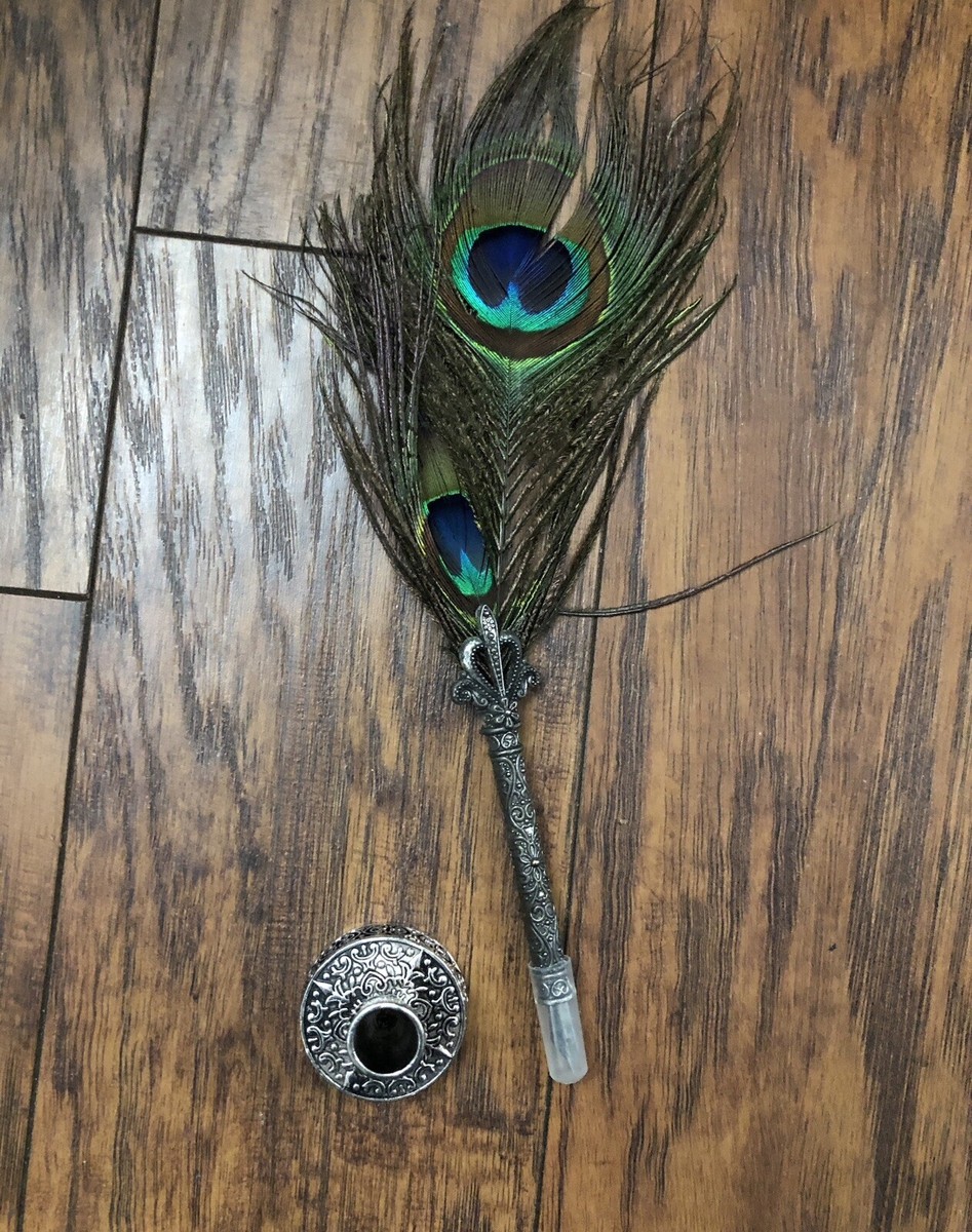Peacock Feather Quill Pen