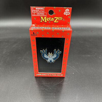 Pin Club First Edition MetaZoo Cryptid Nation Mothman Pin and Promo ...
