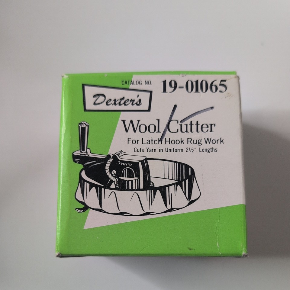 Dexter’s Wool Cutter For Latch Hook Rug Work VIINTAGE In Box | eBay
