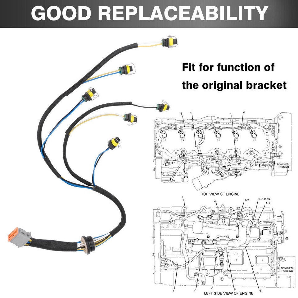 Injector Control Wiring Harness 2225917 for CAT E3126B E325C C7 | eBay