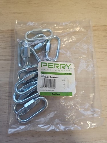 New Perry Steel Quick Repair Link 10pcs 6mm Zinc Plated | eBay