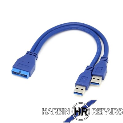 USB 3.0 A Male to Internal 19-pin USB 3.0 Motherboard Front Panel ...