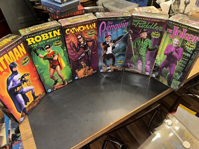 6 Moebius 1966 TV Batman Models Penguin Joker Riddler 1:8 Catwoman ...