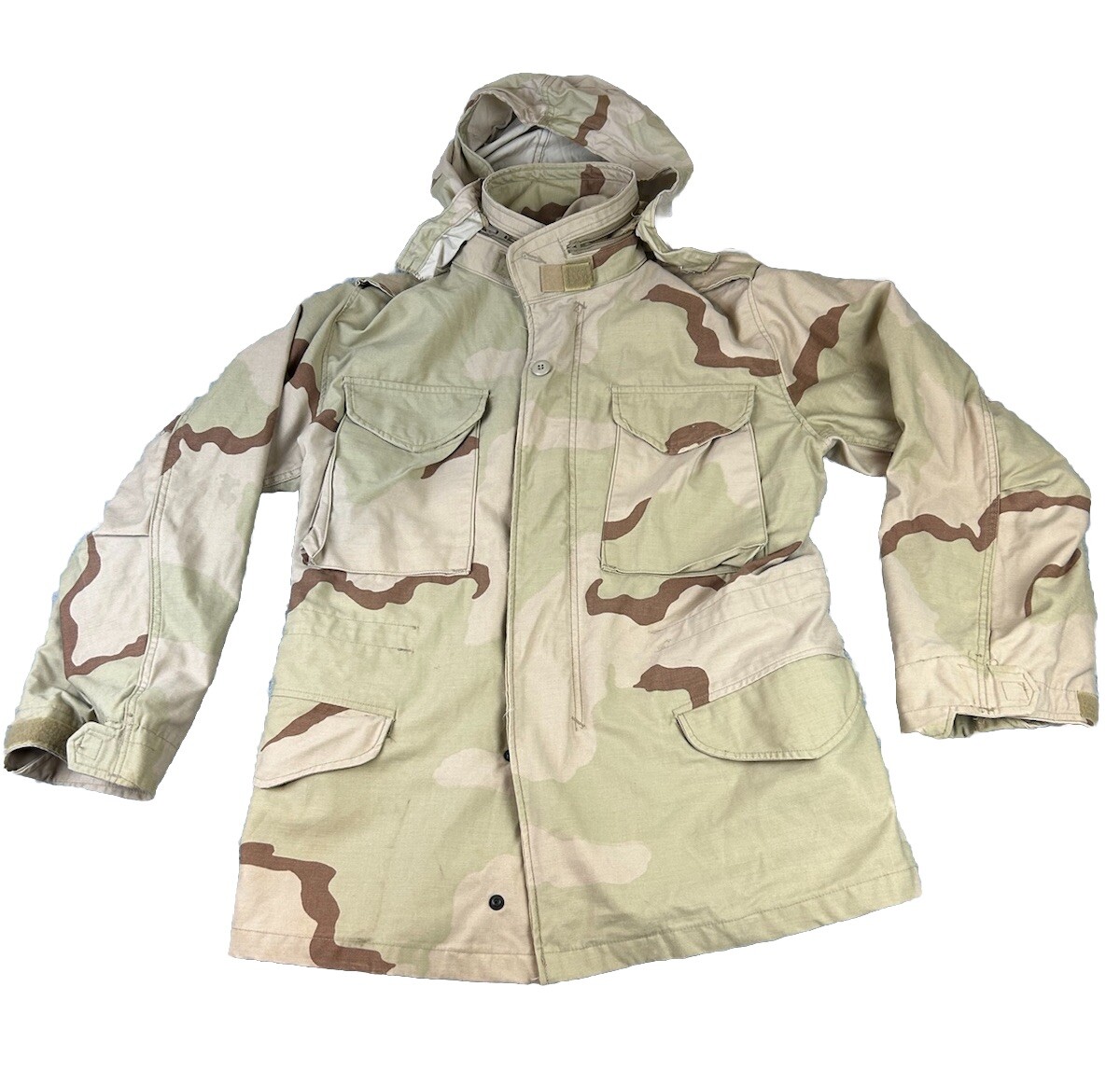 US Army M65 Desert Camouflage Field Jacket Size Small… - Gem