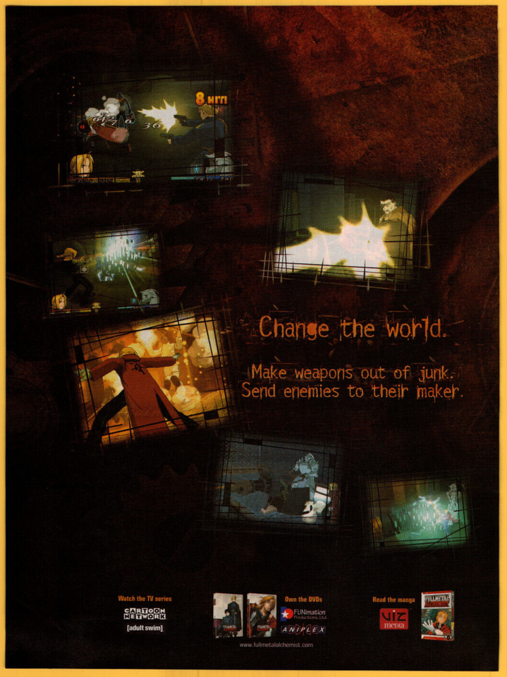 Full Metal Alchemist 2 Square Enix - Video Game Print Ad / Poster Promo ...